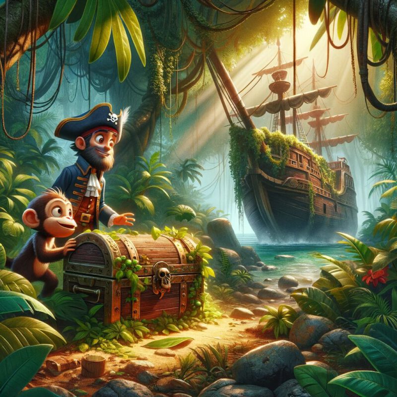 Kapitän Silberbart und die Affeninsel - Gute Nacht Geschichte